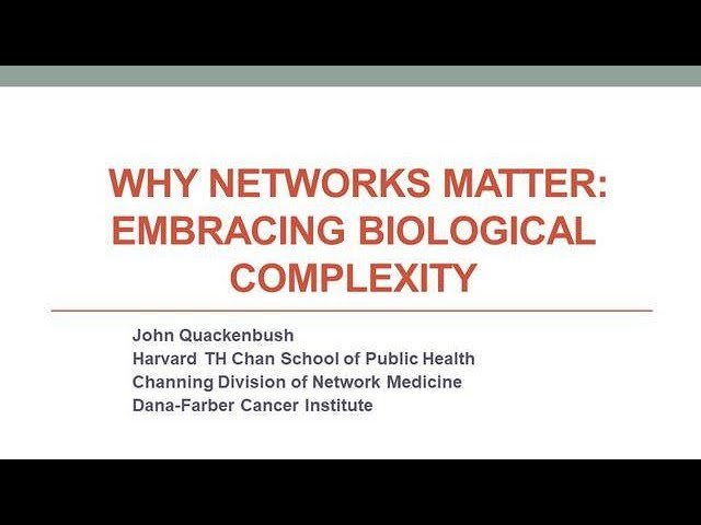 Free Video: Why Networks Matter: Embracing Biological Complexity from Labroots | Class Central