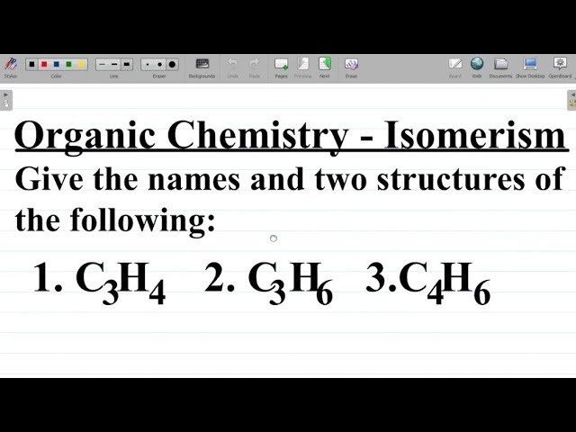 Free Video: Isomers in Organic Chemistry - How to Name Isomers and Draw ...
