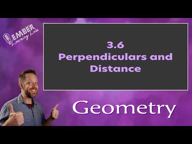 Free Video: Finding Distance Between Points and Lines in Geometry ...