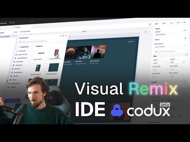 Free Video: Building Full Stack Apps with Remix Visual IDE - Codux Tutorial from developedbyed ...