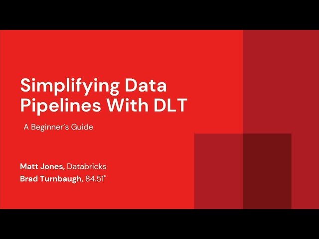 Free Video: Simplifying Data Pipelines With Lakeflow Declarative Pipelines - A Beginner's Guide ...