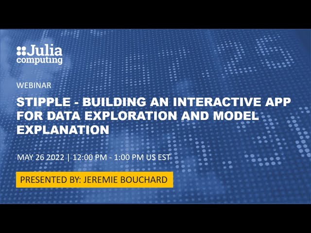 Free Video: Stipple - Building Interactive Apps for Data Exploration ...