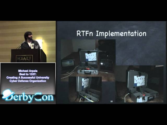 Conference Talks Talk: Beat to 1337 - Creating a Successful University Cyber Defense ...