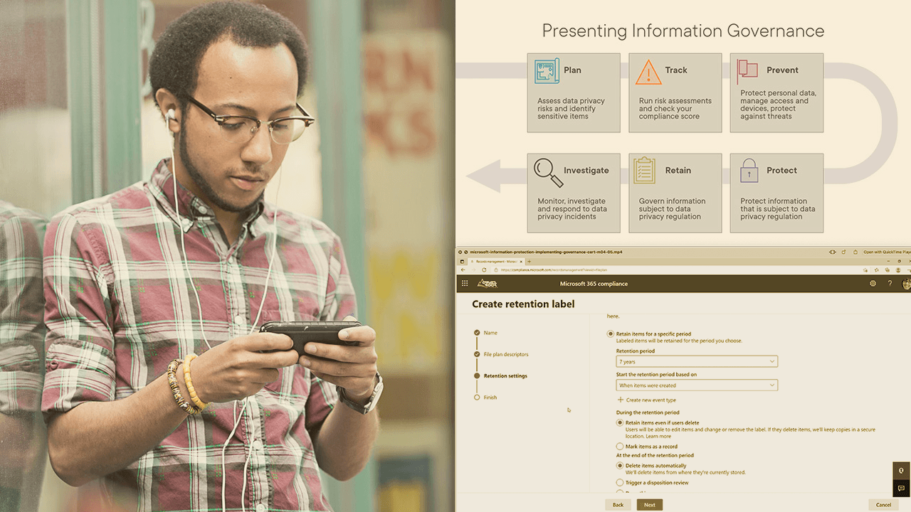 Online Course Microsoft Information Protection Implementing Information Governance From