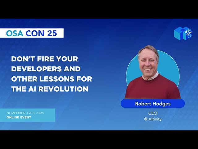 Free Video: Don't Fire Your Developers and Other Lessons for the AI ...