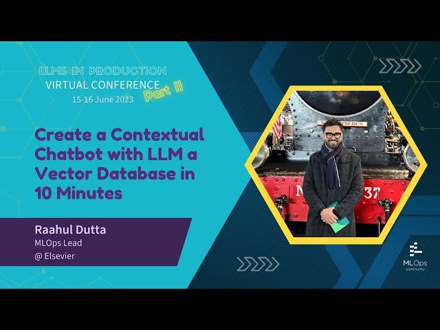 Free Video: Create a Contextual Chatbot with LLM and Vector Database in ...
