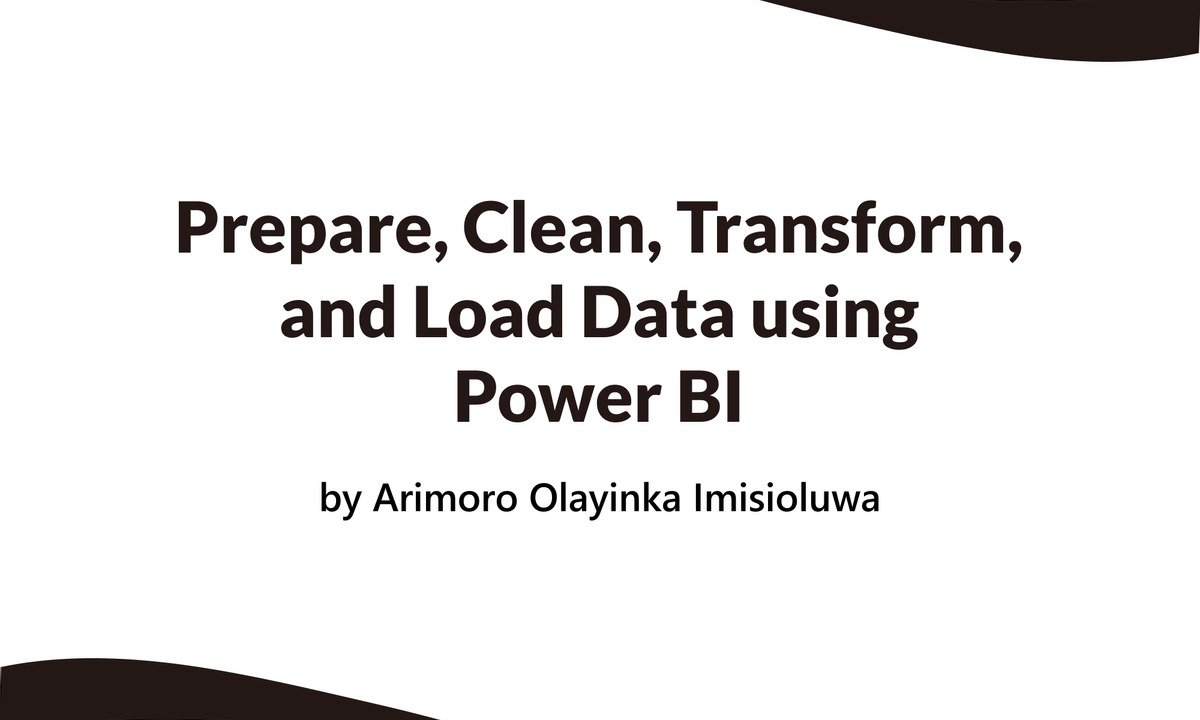 Online Course: Prepare, Clean, Transform, and Load Data using Power BI ...