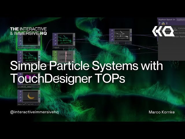 Free Video: Simple Particle Systems with TouchDesigner TOPs from The ...