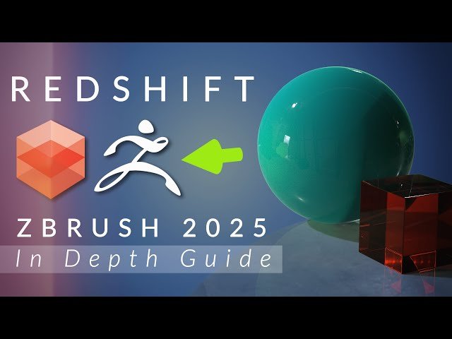 Free Video: ZBrush 2025 Redshift Guide - Scene Setup, Materials, Lighting and Rendering from ...