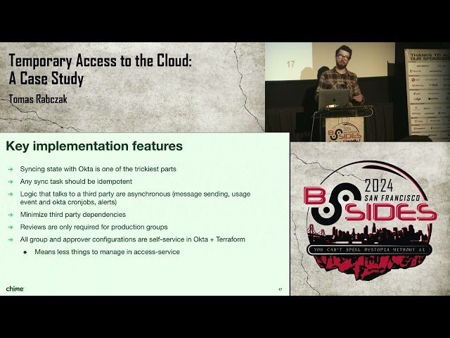 Free Video: Temporary Access to the Cloud - A Case Study from Security BSides San Francisco ...