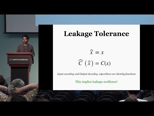 Conference Talks Talk: Private Circuits - A Modular Approach from ...