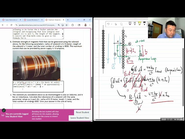 Free Video: Physics 4B - Electromagnetism Freeform Timed Assessment Demo - Solenoid - Ampere's ...