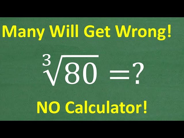 Free Video: How to Find the Cube Root of 80 - Understanding Roots in ...