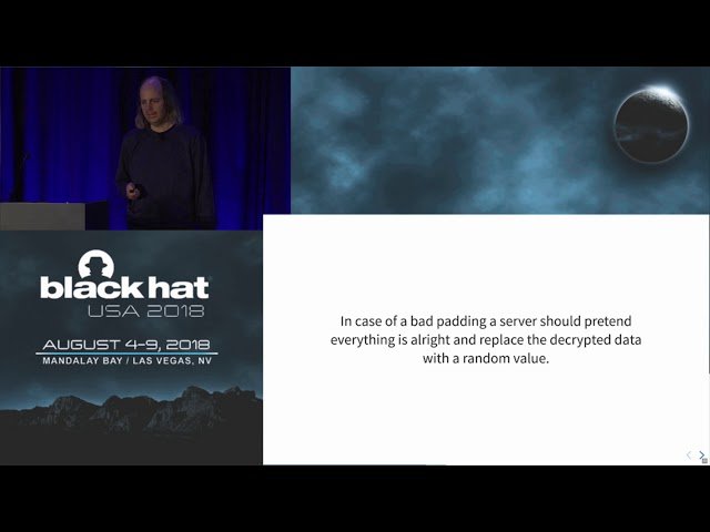 Black Hat Talk: Return of Bleichenbacher's Oracle Threat - ROBOT from Black Hat | Class Central