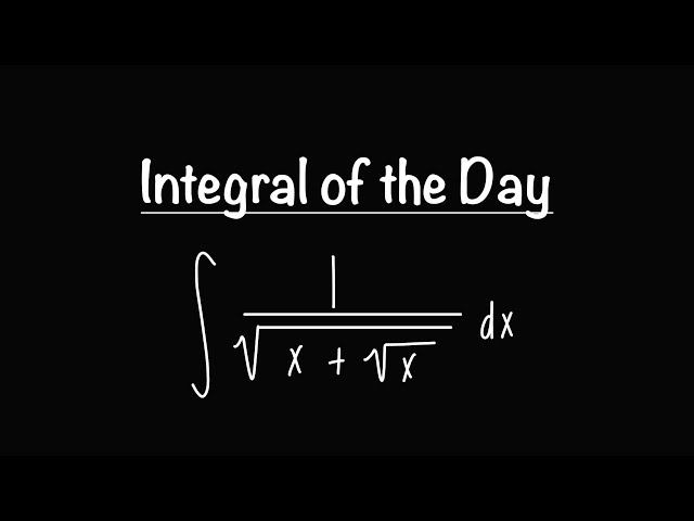 Free Video: Integral of the Day - Looks Simple, Requires Multiple ...