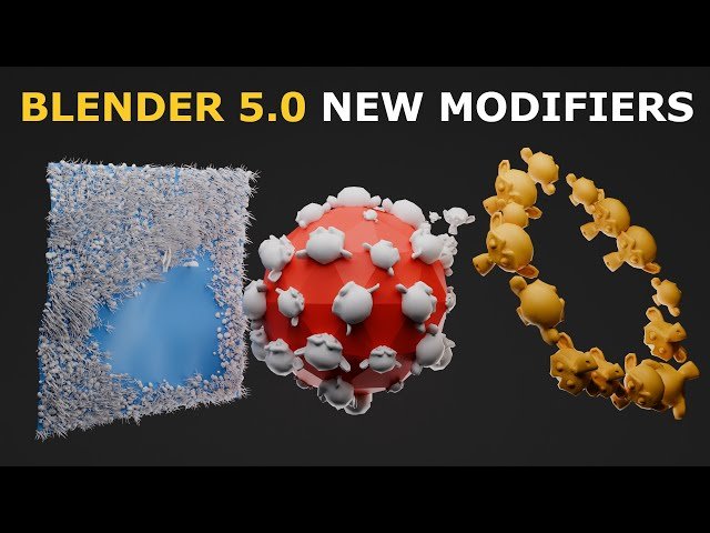 Free Video: Blender 5.0 NEW Object Modifiers from PIXXO 3D | Class Central