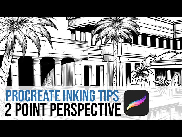 Free Video: Digital Inking Techniques Using a 2 Point Perspective in ...