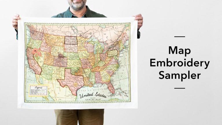 Online Course: Map Embroidery Sampler from Craftsy | Class Central
