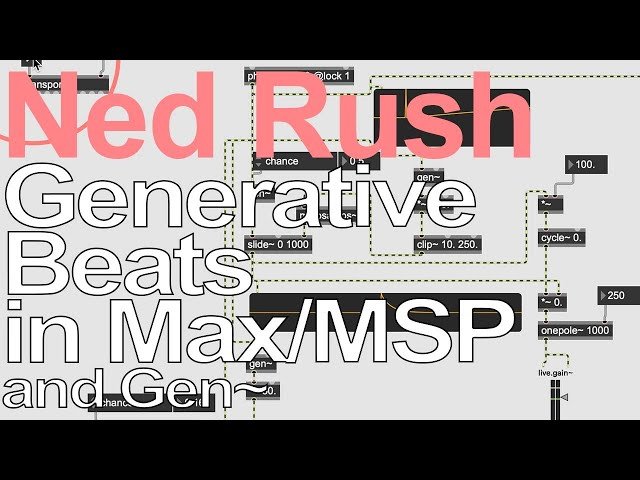 Free Video: Generating Drum Beats with Max 8 - Signal-Based Synthesis ...