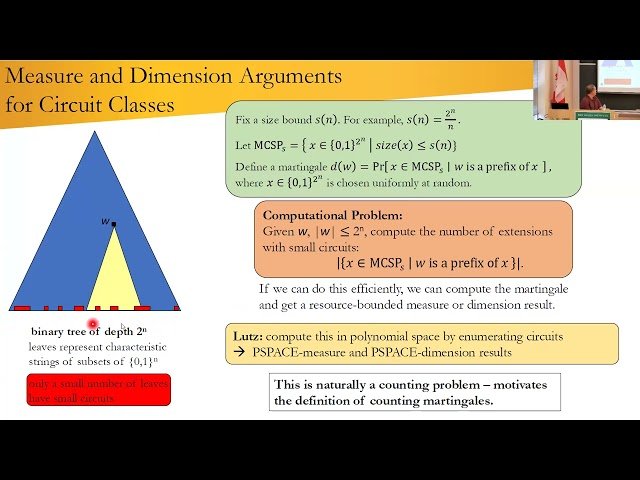 Free Video: Counting Martingales for Measure and Dimension in Complexity Classes from Fields ...
