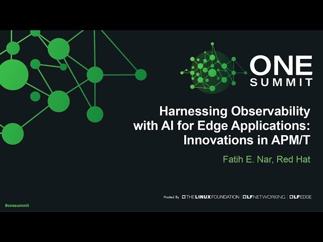 Free Video: Harnessing Observability with AI for Edge Applications ...
