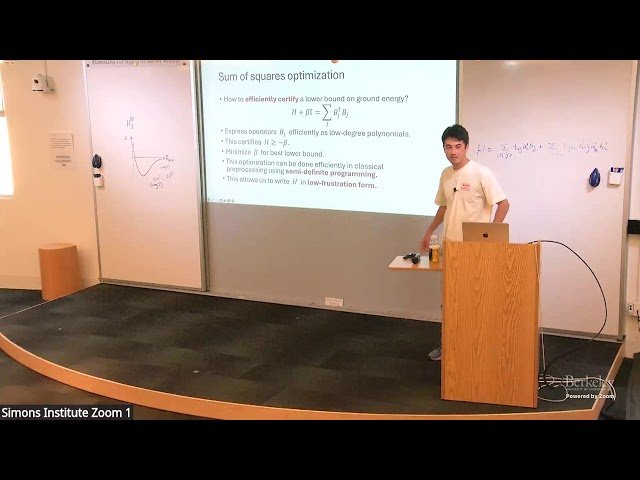 Free Video: Sum of Squares Spectral Amplification (SOSSA) from Simons Institute | Class Central