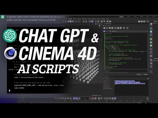 Free Video: Writing Python Scripts for Cinema 4D Using ChatGPT from PixelAffair | Class Central
