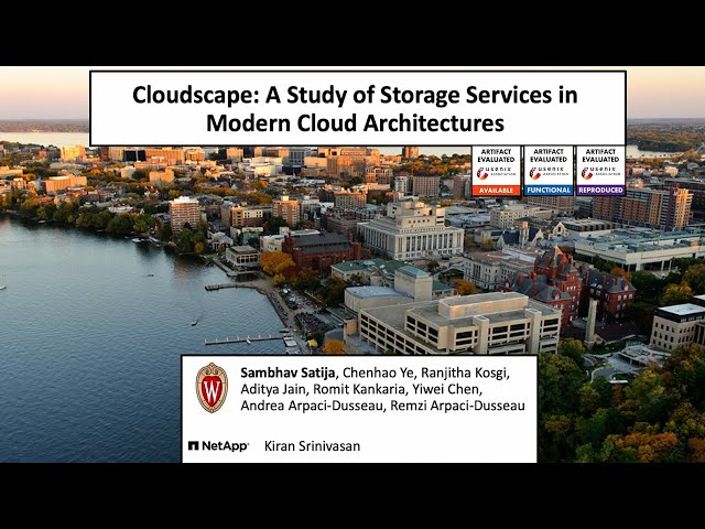Free Video: Cloudscape: A Study of Storage Services in Modern Cloud Architectures from USENIX ...