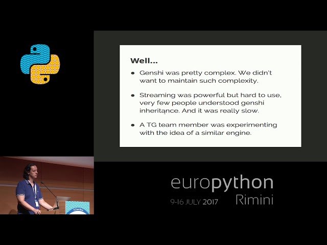 EuroPython Talk: Kajiki - The Fast and Validated Template Engine You ...