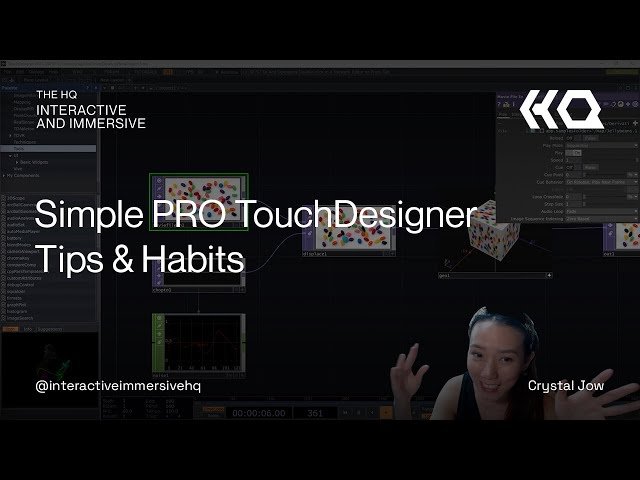 Free Video: Simple PRO TouchDesigner Tips and Habits from The Interactive & Immersive HQ | Class ...