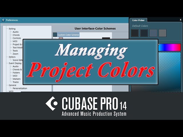 Free Video: Managing Project Colors in Cubase Pro 14 from One Man And His Songs | Class Central