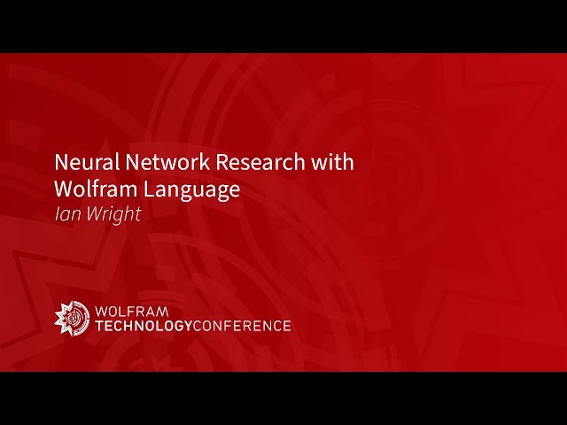 Free Video: Neural Network Research with Wolfram Language: Exploring ...