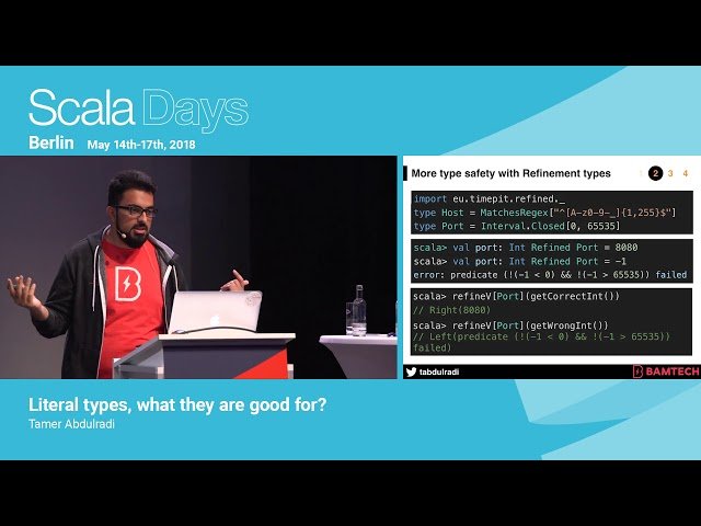 Scala Days Talk: Literal Types - What They Are Good For from Scala Days Conferences | Class Central