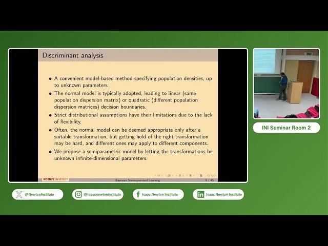 Free Video: Bayesian Semi-supervised Multicategory Classification under Nonparanormality from ...