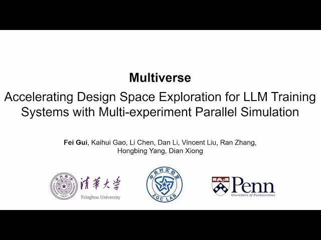 Free Video: Accelerating Design Space Exploration for LLM Training Systems with Multi-experiment ...