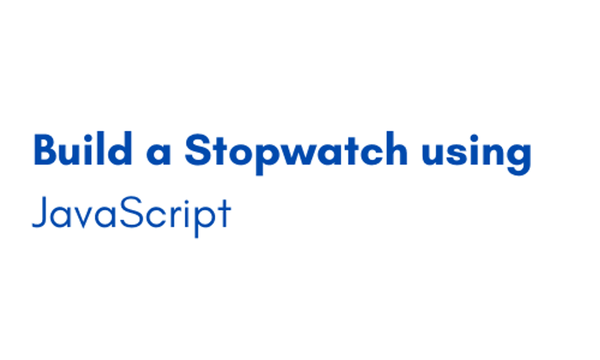 Online Course: Build a Stopwatch using JavaScript from Coursera Project ...