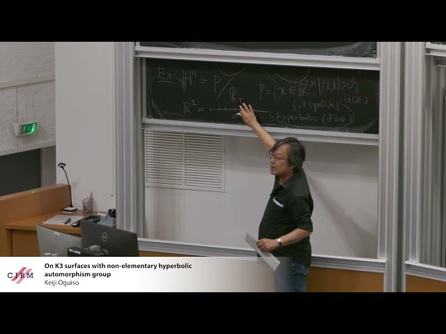 Free Video: On K3 Surfaces with Non-Elementary Hyperbolic Automorphism Group from Centre ...