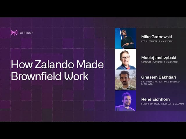 Free Video: Scaling React Native at Zalando - How Brownfield Migration Paid Off from Callstack ...