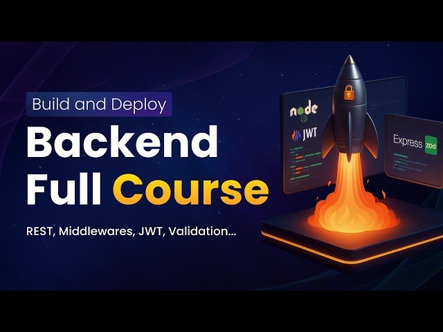 Free Video: Backend Complete Course - NodeJS, ExpressJS, JWT, PostgreSQL, Prisma from PedroTech ...