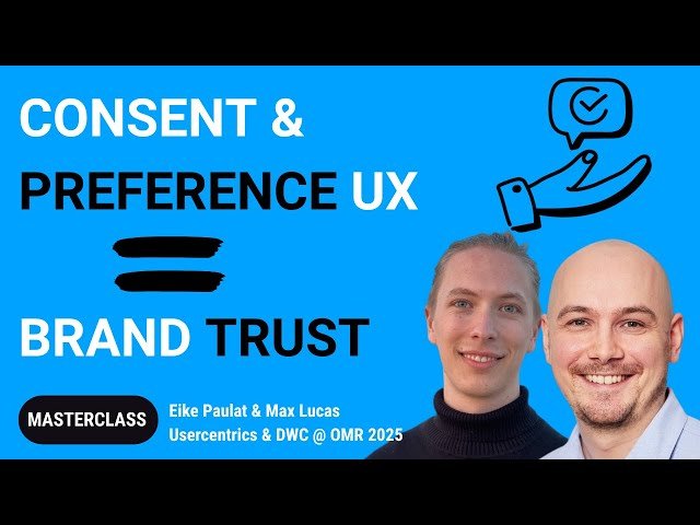 Free Video: Building Trust with Consent and Preference UX from Usercentrics | Class Central
