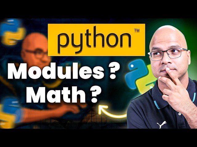 Free Video: Working with the Math Module in Python from Telusko | Class Central