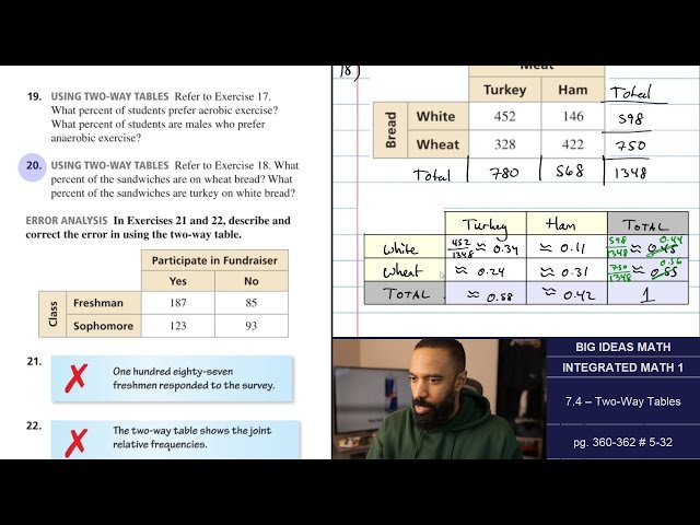 Free Video: Two-Way Tables and Joint Frequencies in Mathematics ...