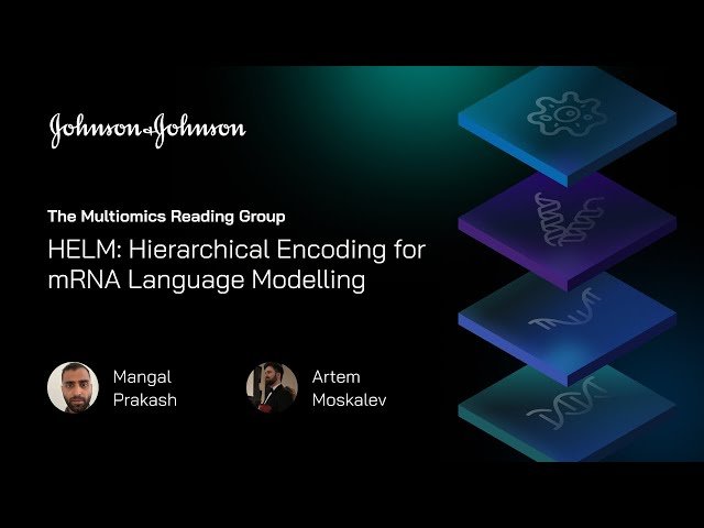 Free Video: HELM: Hierarchical Encoding for mRNA Language Modeling from Valence Labs | Class Central
