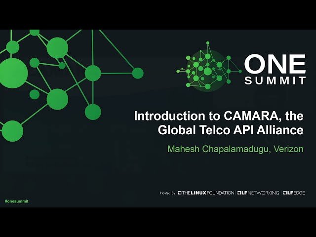 Free Video: Introduction to CAMARA - The Global Telco API Alliance from ...