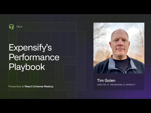 Free Video: User-Focused Performance Tracking for React Native from Callstack Engineers | Class ...