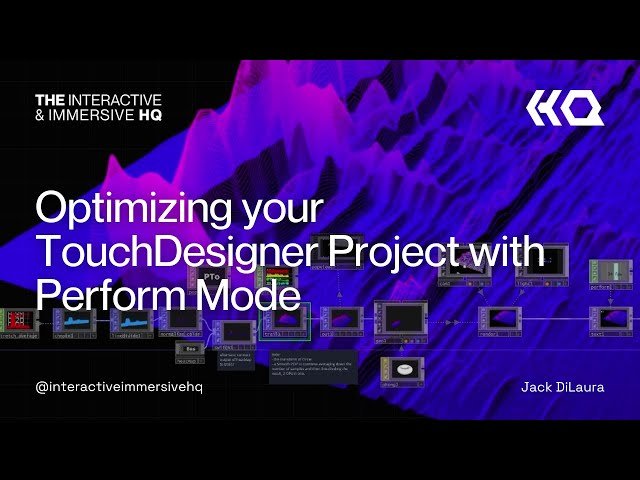 Free Video: Optimizing Your TouchDesigner Project with Perform Mode ...