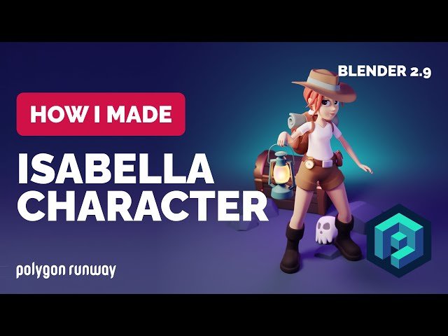 Free Video: Isabella 3D Character Modeling in Blender from Polygon ...