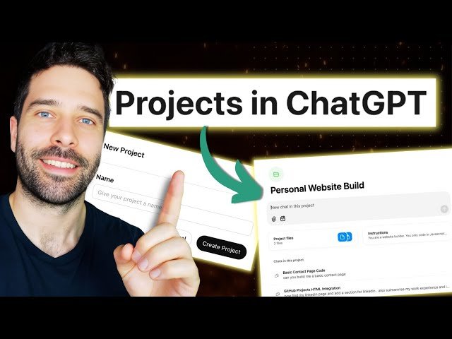 Free Video: How to Use ChatGPT Projects - Walkthrough, Use Cases and Comparisons to Claude from ...