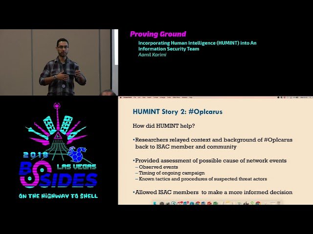 Security BSides Talk: Incorporating Human Intelligence - HUMINT - into ...