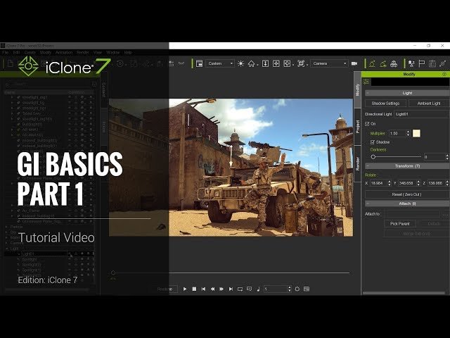 Free Video: iClone 7 Tutorial - Global Illumination Basics - Part 1 from Reallusion | Class Central